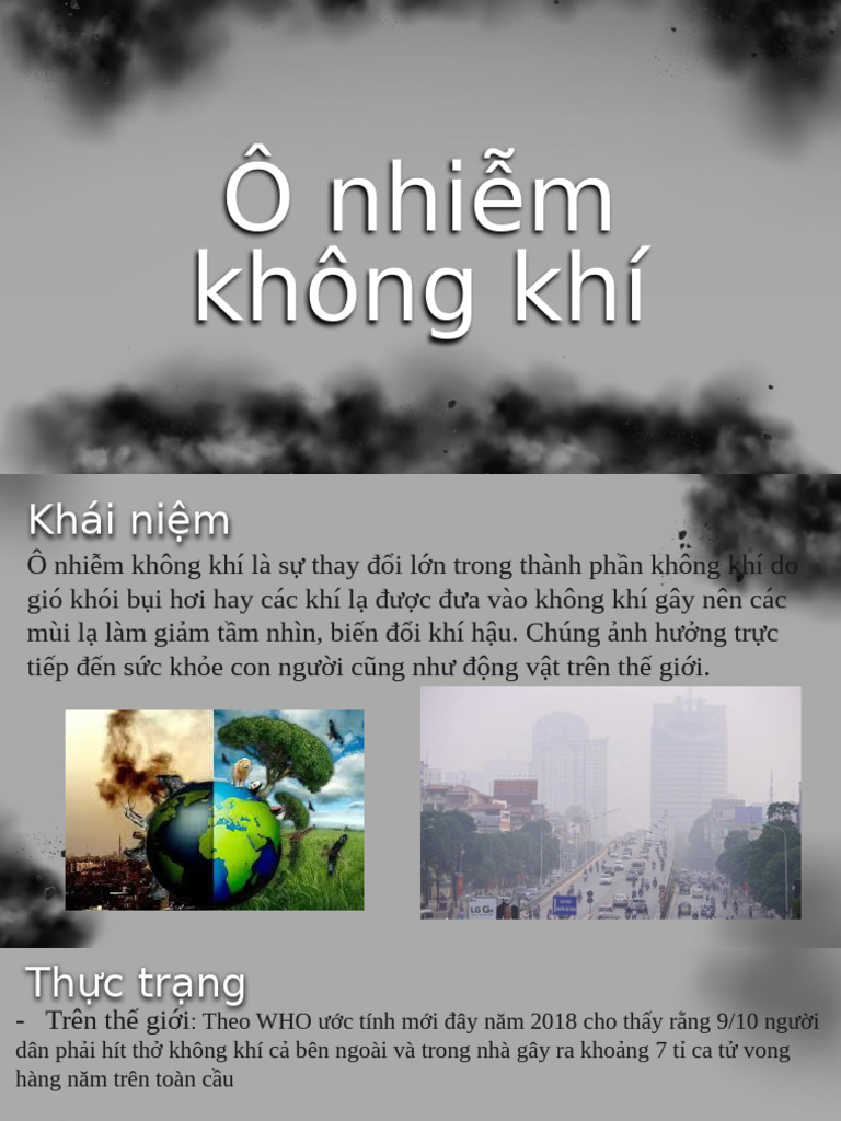 Air Pollution Template by Slidesgo | PDF