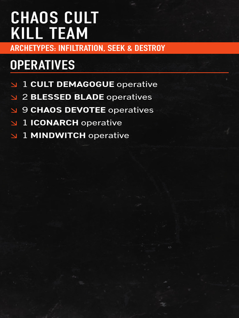 Chaos Cult - operative_selection_category | PDF