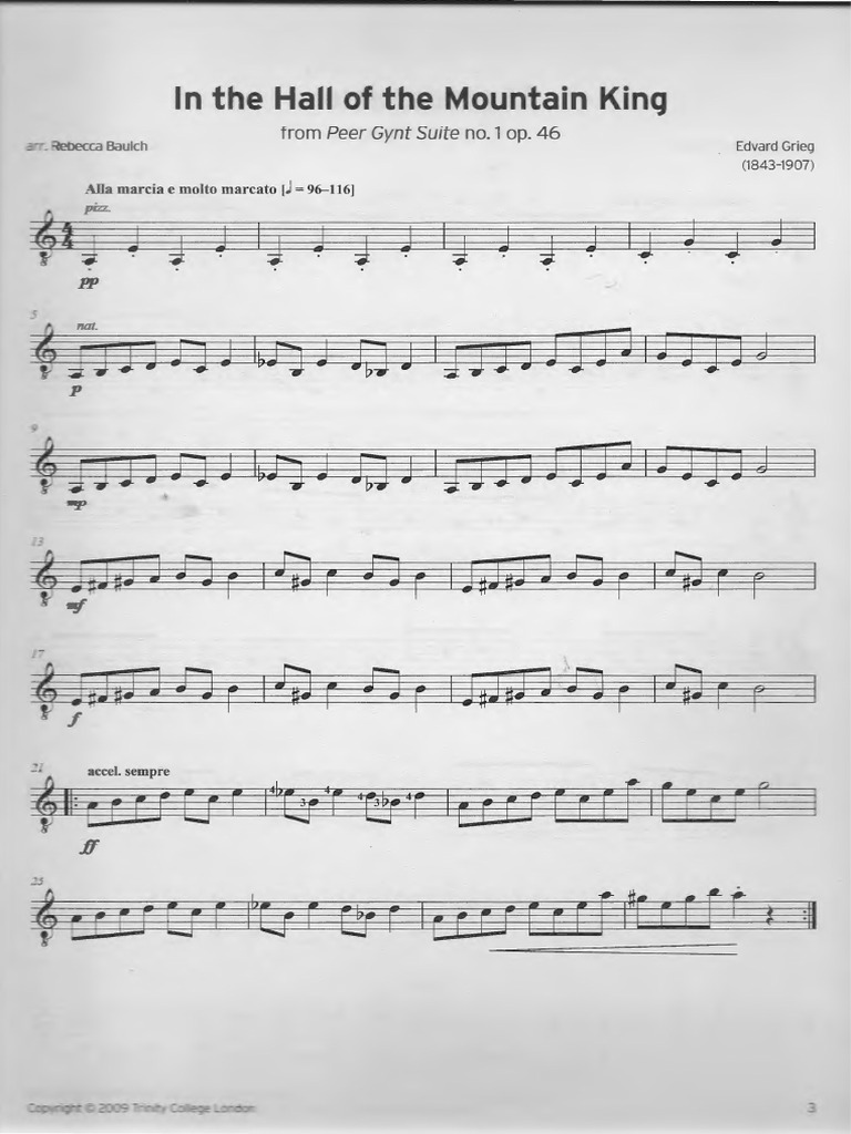 In The Hall of The Mountain King | PDF