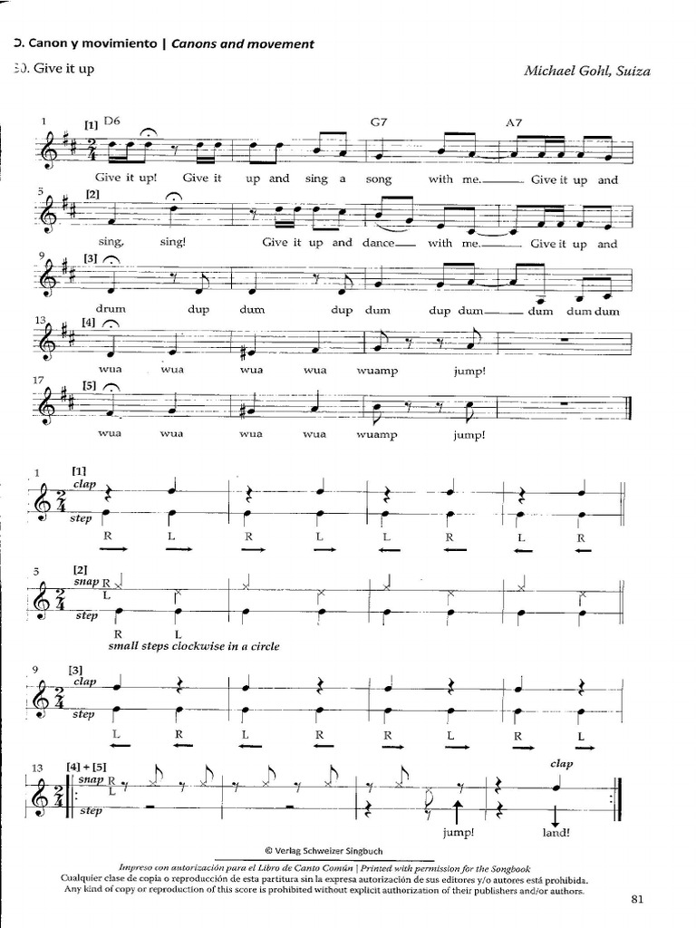 Canon Give It Up | PDF