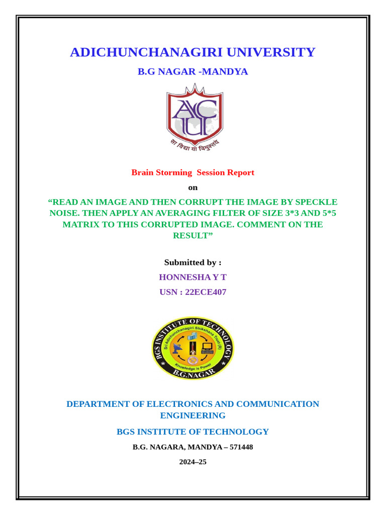 Honnesha Matlab Final | PDF