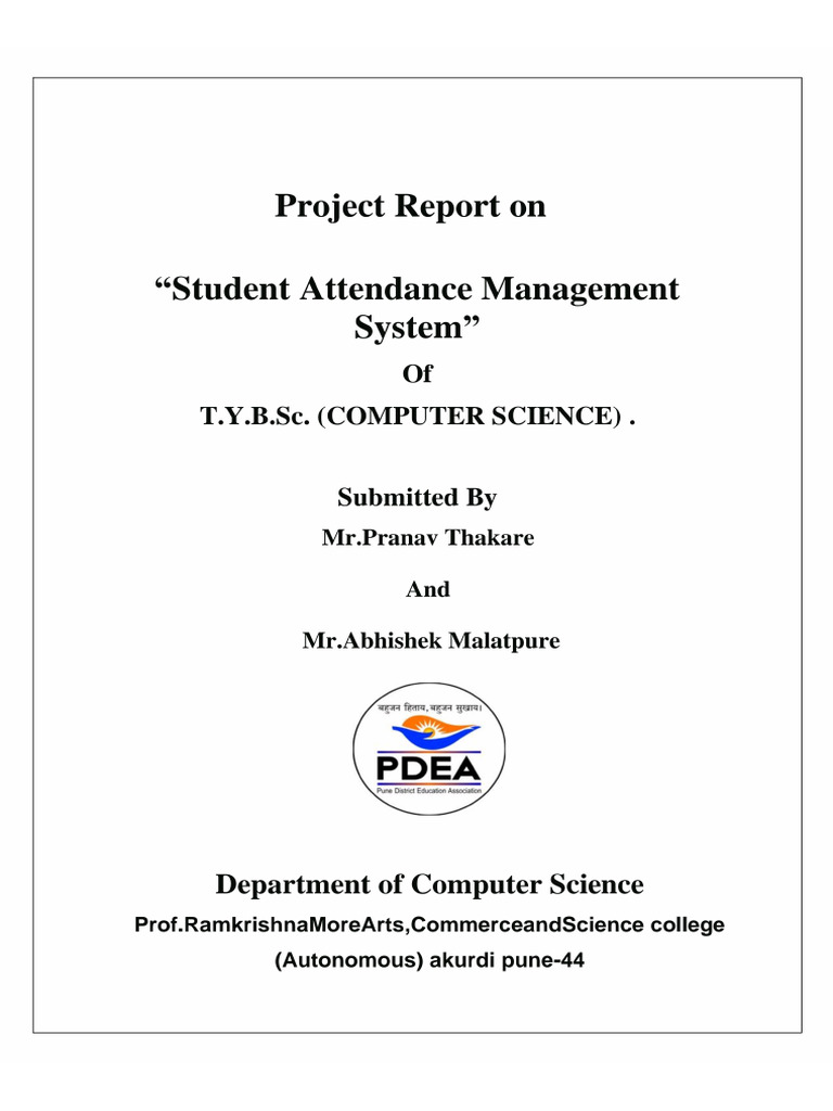 Students attendance Management-final (1) | PDF