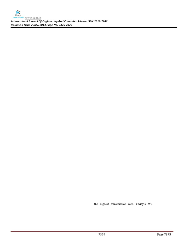 Ijecsadmin, Journal Manager, 98 Ijecs | PDF | Ieee 802.11 | Wi Max