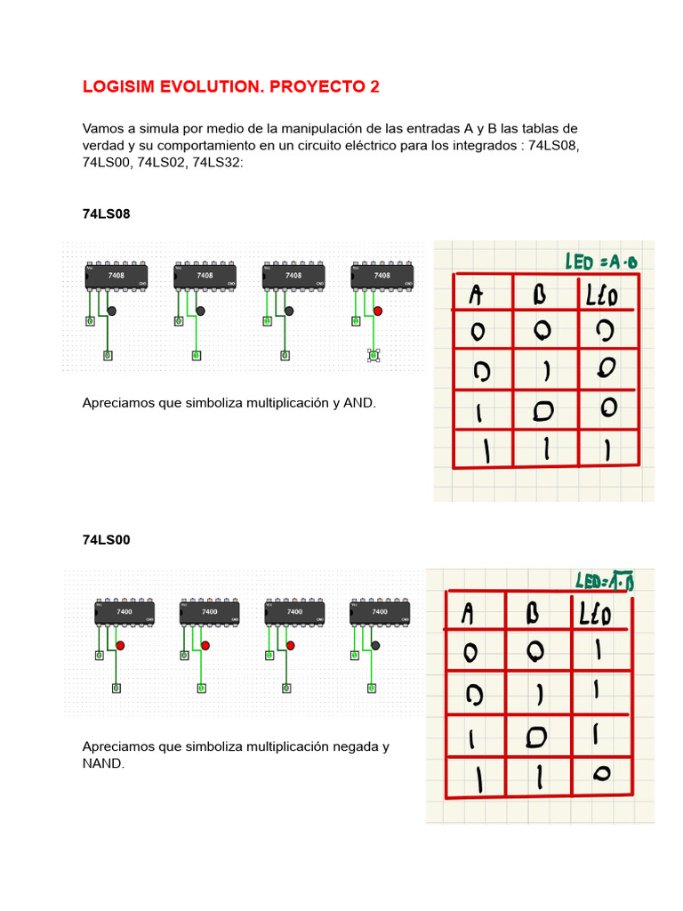 Logisim Evolution Proyecto 2 | PDF