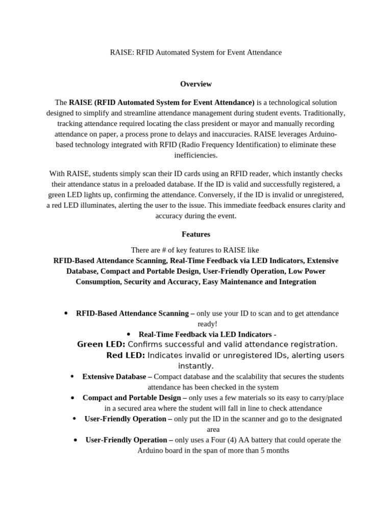 IT Elective - (Arduino Proposal) | PDF | Radio Frequency Identification | Computing