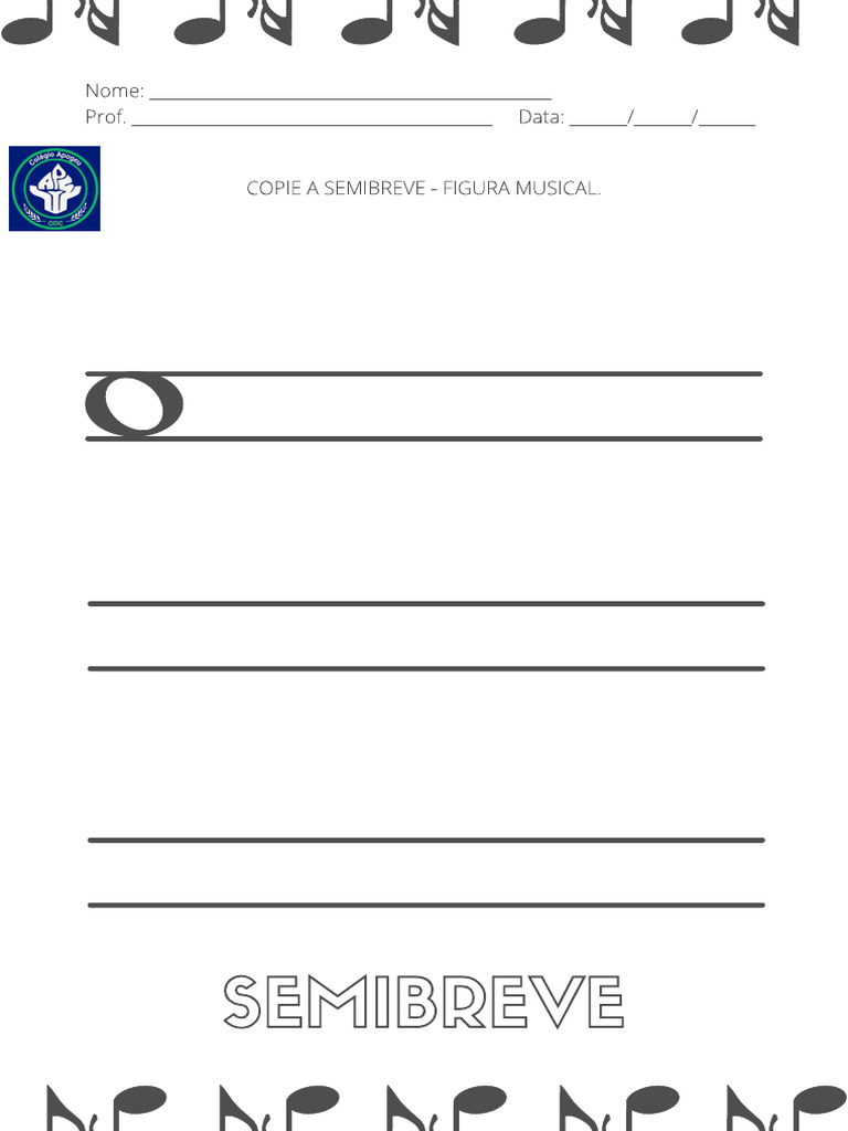 Desenhe Semibreve 2ano | PDF