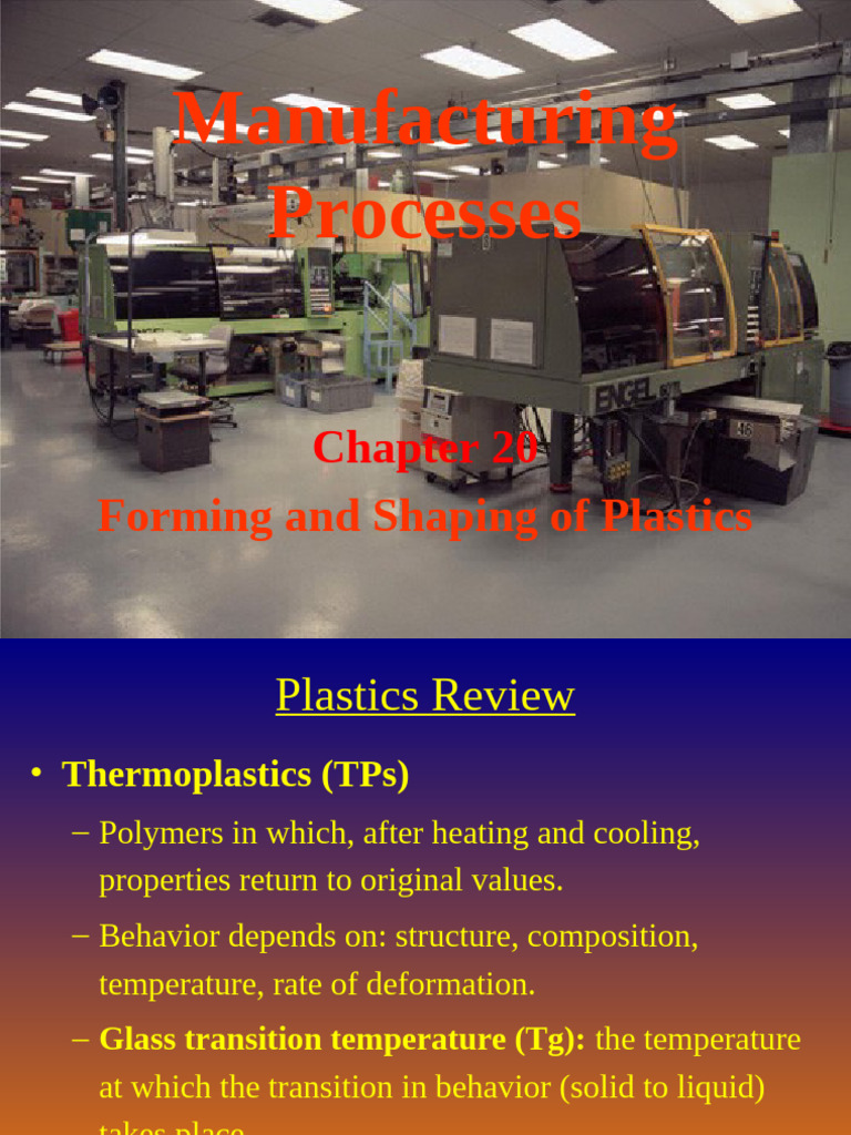 Karp Chap 19 Plastic Forming | PDF | Thermoplastic | Plastic