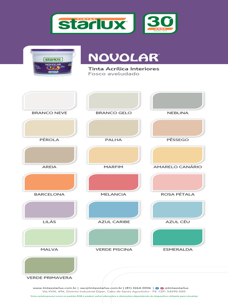 Cores de Tinta no Distrito Diper | PDF | Cor | Modelo de cores RGB
