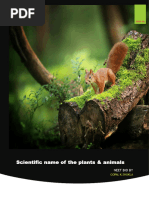 Scientific Names of Animals and Plants | PDF