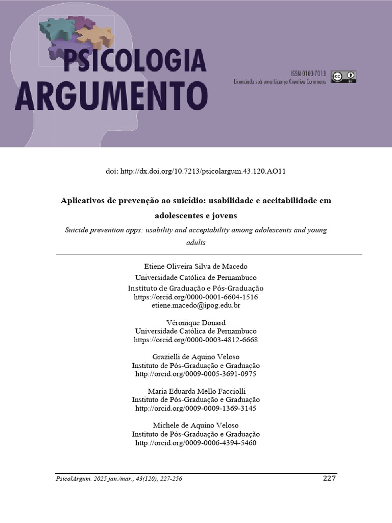 Aplicativos de Prevencao Ao Suicídio Usabilidade e Aceitabilidade em ...