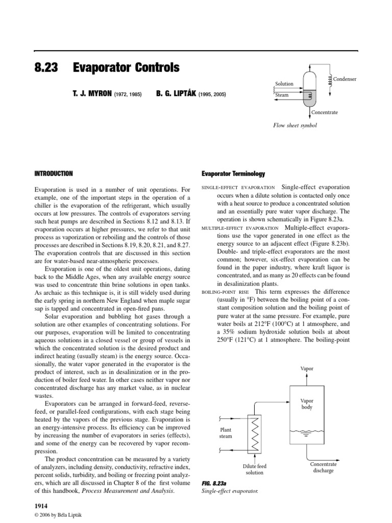 Evaporator control | PDF | Evaporation | Water