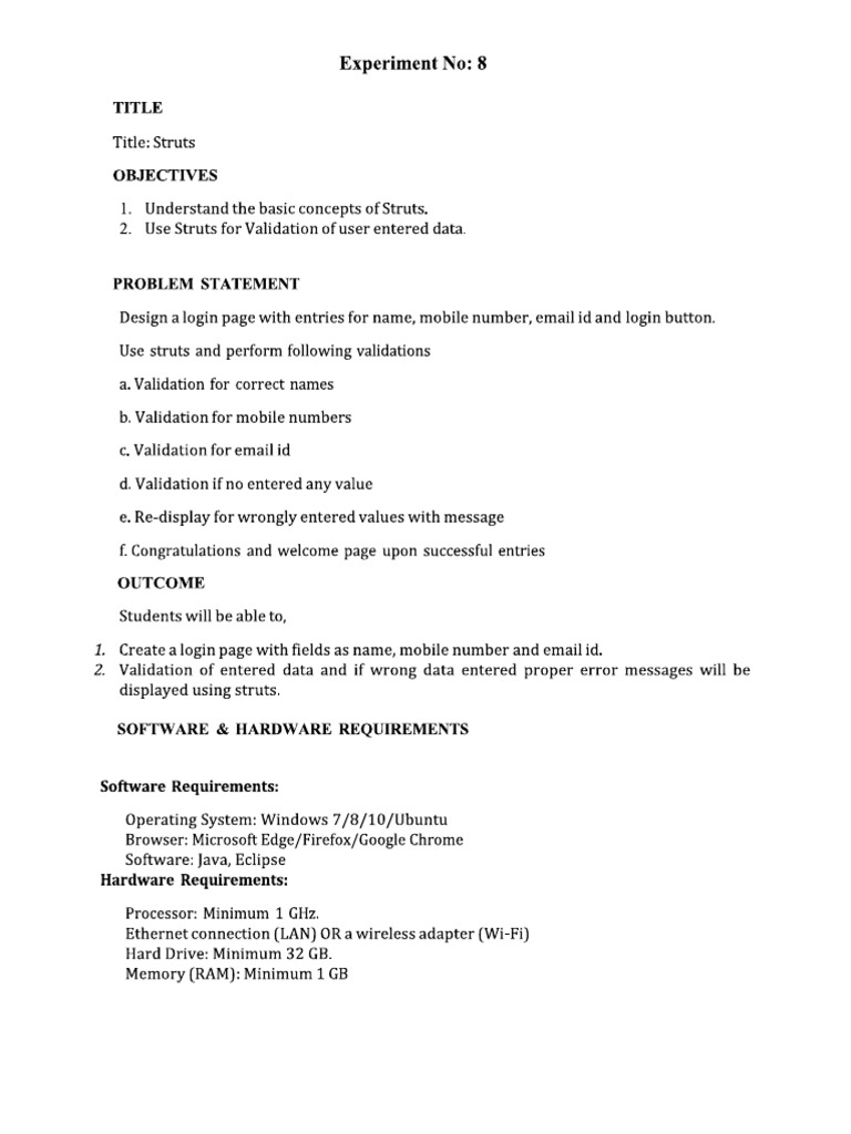 WT Eight Practical | PDF