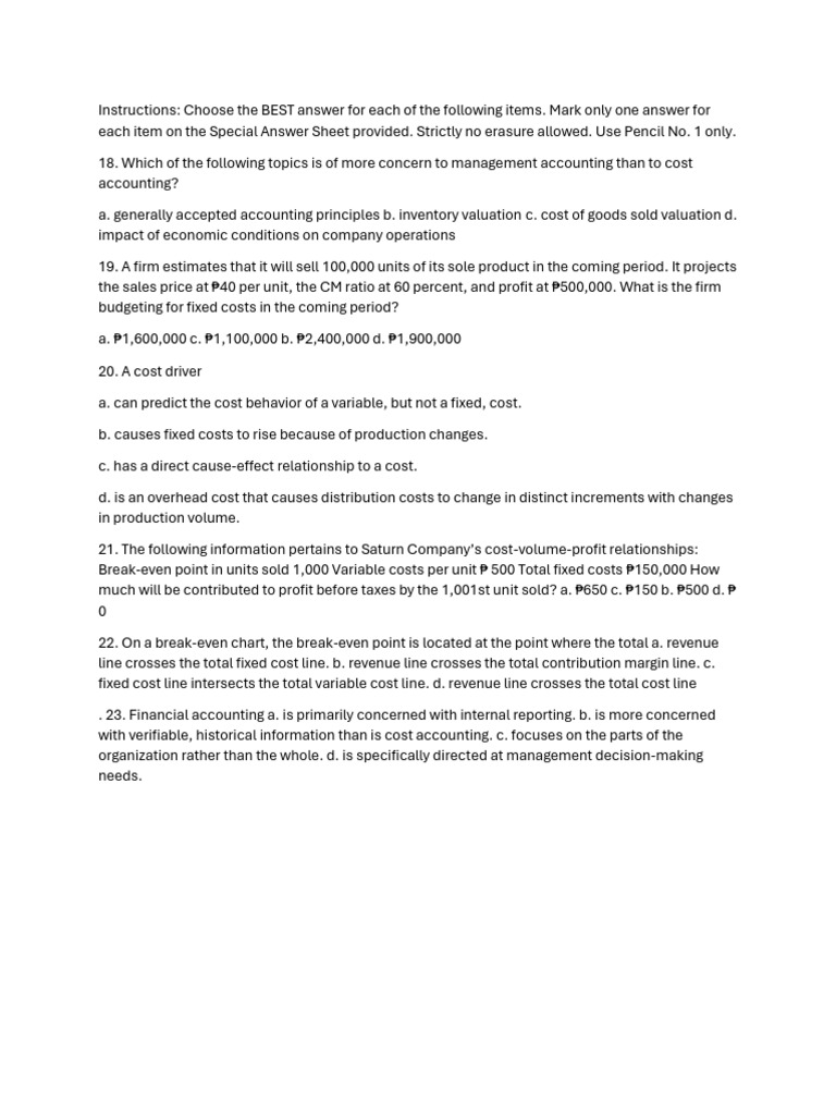 MAS Problem Items | PDF