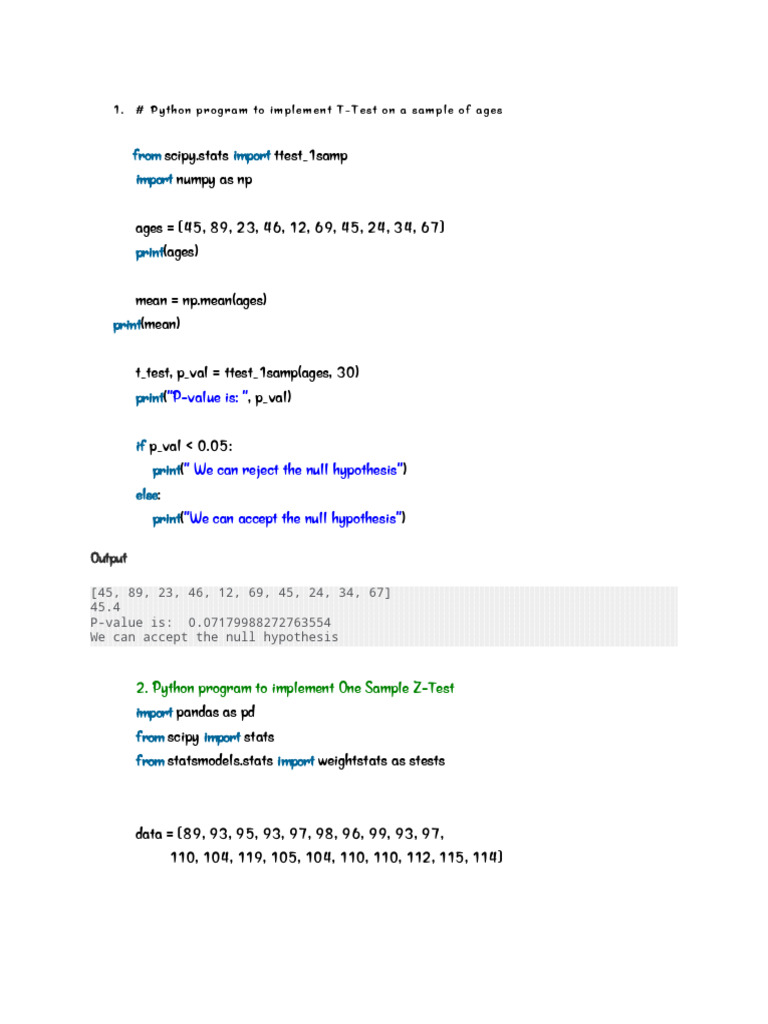 ML Lab Manual Experiment For College | PDF