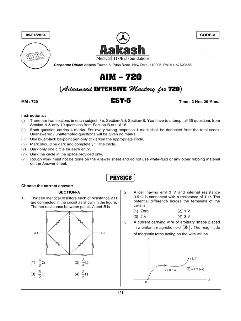 Intensive (AIM-720) CST-5A_09-04-2024 | PDF