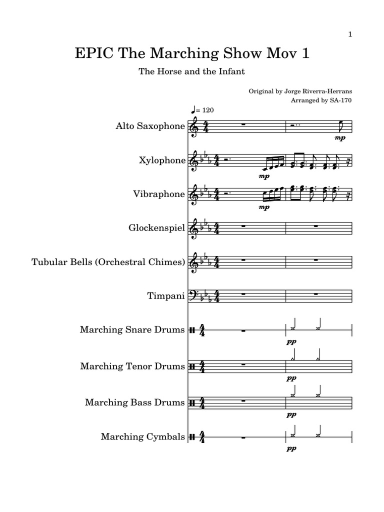 EPIC The Marching Show Mov 1 - Alto Saxophone - Xylophone - Vibraphone ...