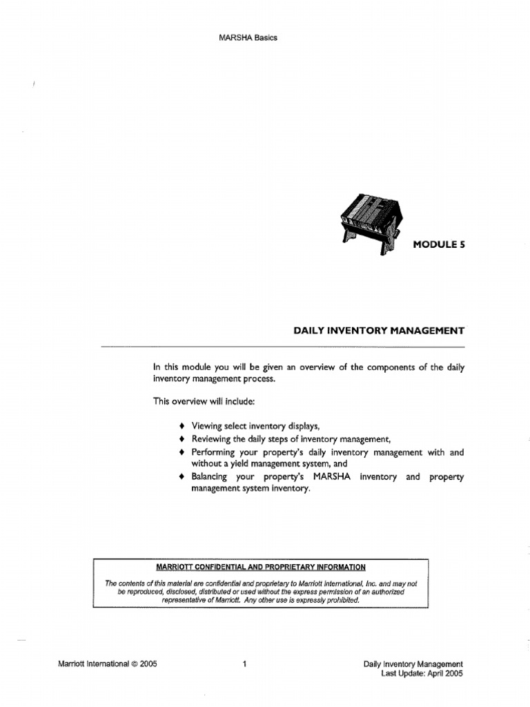 MARSHA Rev MNG Balancing | PDF