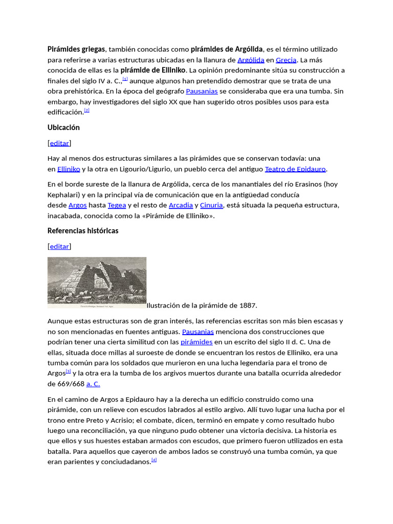 Pirámides de Argólida en Grecia | PDF
