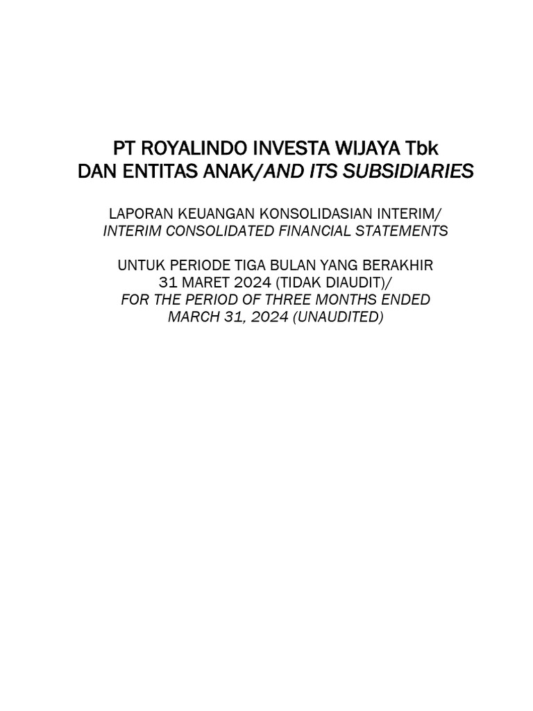 RIW Q1 2024 | PDF | Dividend | Financial Economics