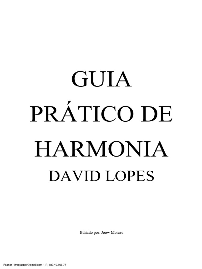 Guia Prático de Harmonia Musical | PDF | Acorde (música) | Intervalo ...