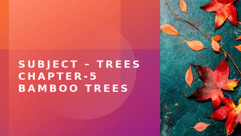 Subject - Trees | PDF