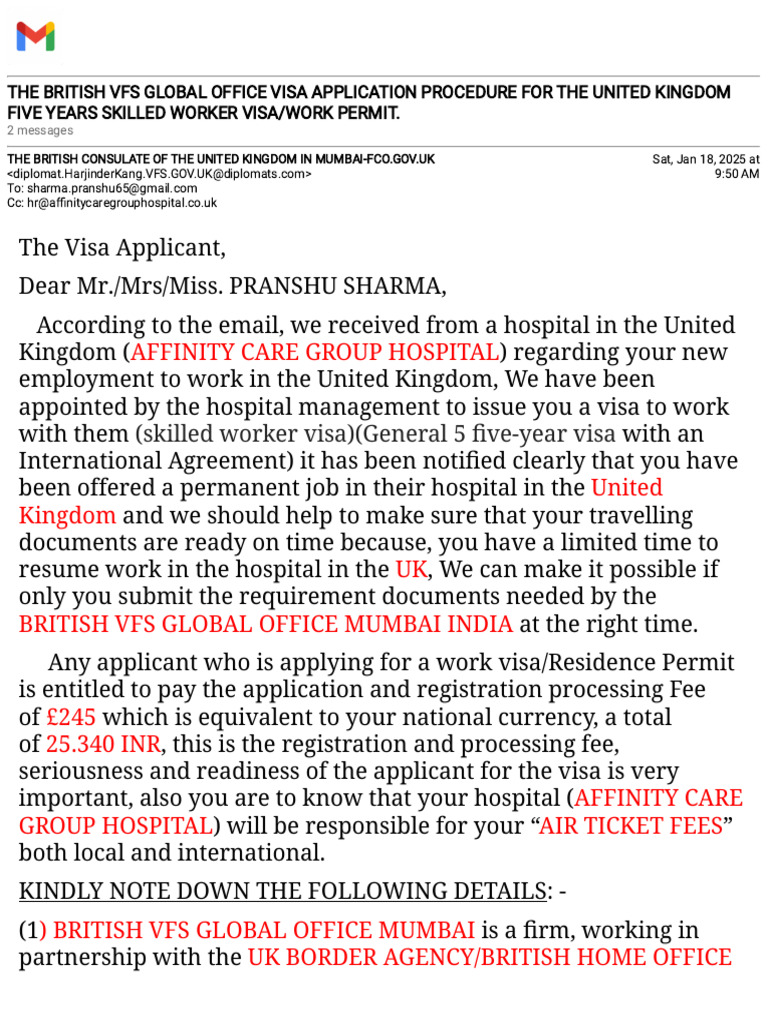 Gmail - THE BRITISH VFS GLOBAL OFFICE VISA APPLICATION PROCEDURE FOR THE UNITED KINGDOM FIVE ...