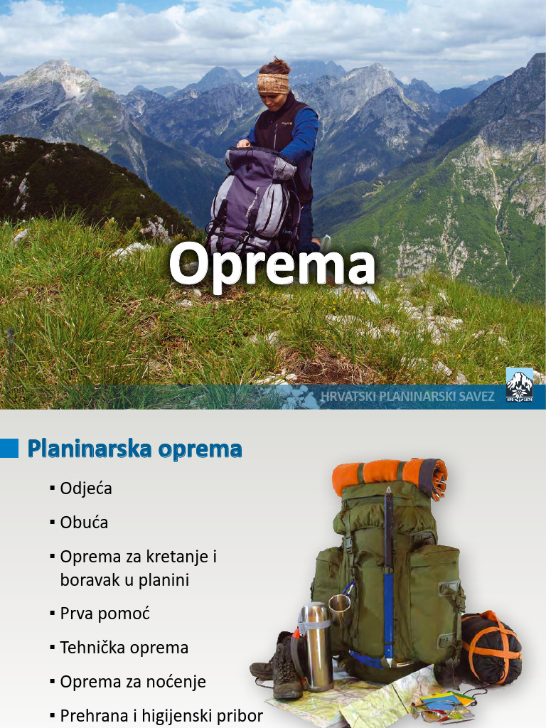 Opća Planinarska Škola - Oprema | PDF