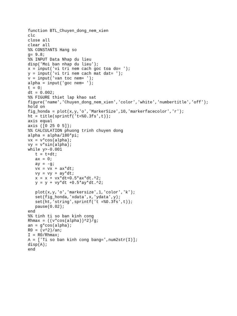BTL Chuyen Dong Nem Xien | PDF