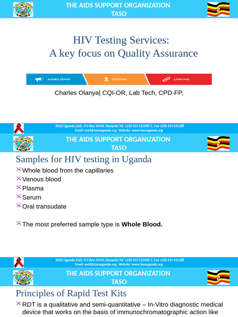 HIV Testing: Quality Assurance Guide | PDF | Diagnosis Of Hiv/Aids ...