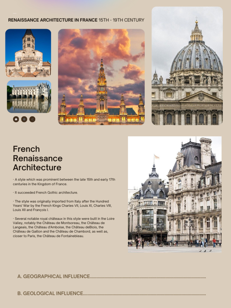 French Renaissance Architecture Overview | PDF | Gothic Architecture ...