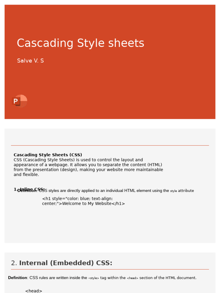 Unit5 Cascading Style Sheets | PDF
