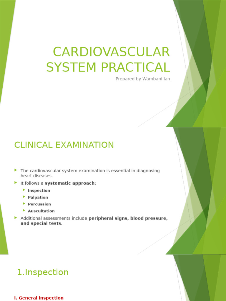 Cardiovascular System Examination Guide | PDF | Heart Valve | Pulse