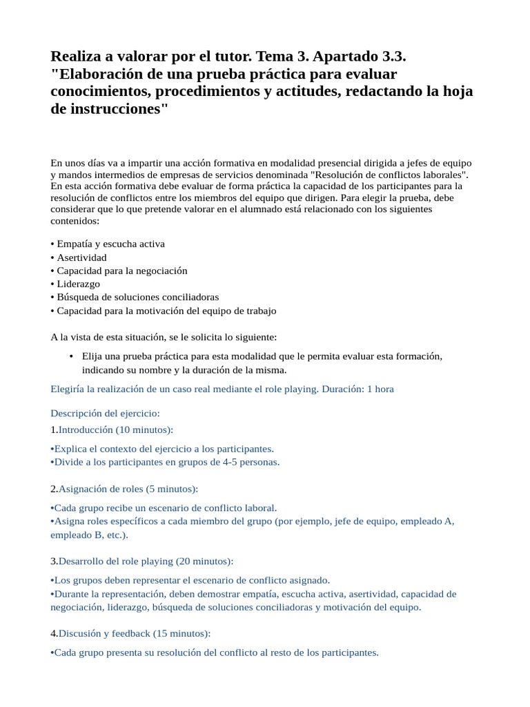 Realiza A Valorar Por El Tutor. Tema 3. Apartado 3.3. Elaboración de ...