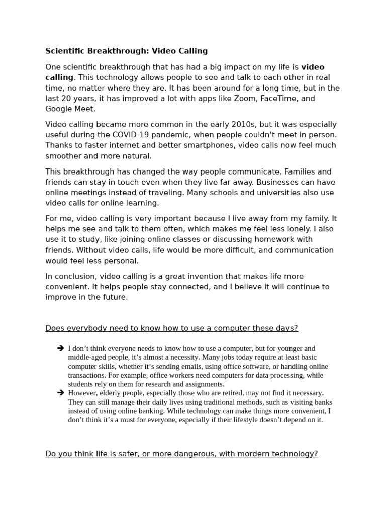 Scientific Breakthrough | PDF