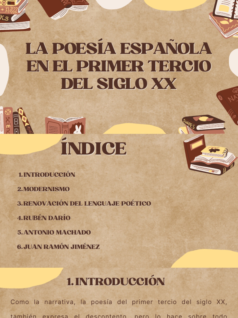 Diapositiva. La Poesía Española en El Primer Tercio Del Siglo XX | PDF ...