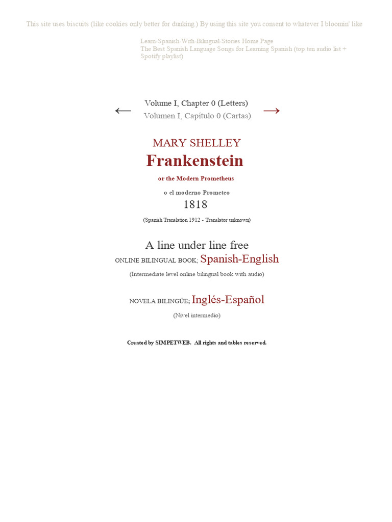 Frankenstein - BILINGUAL | PDF