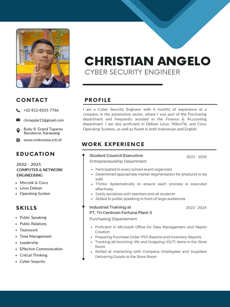 Elegant Modern Corporate CV Resume | PDF