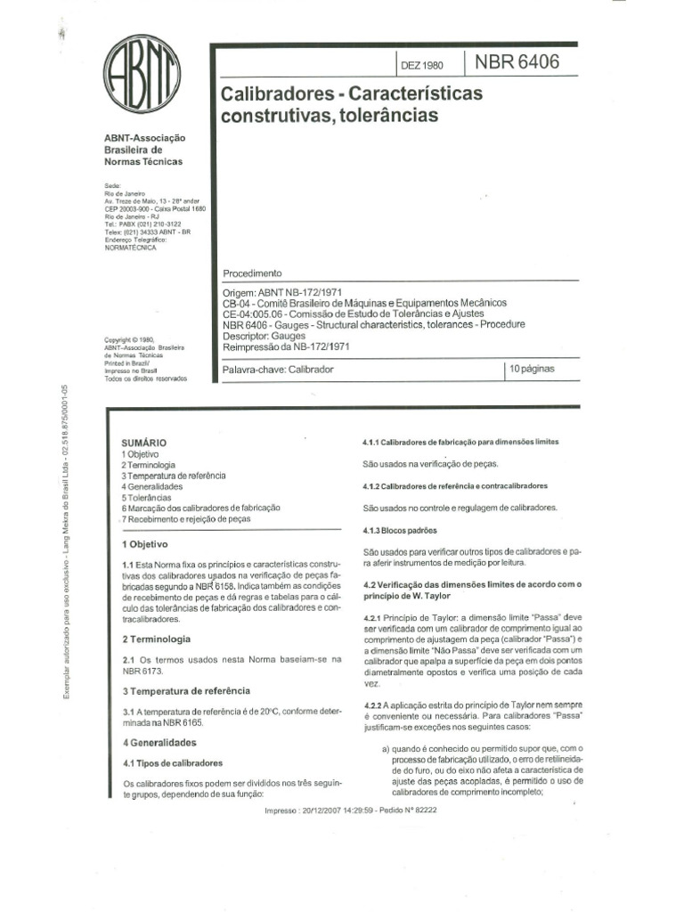 NBR 6406 | PDF
