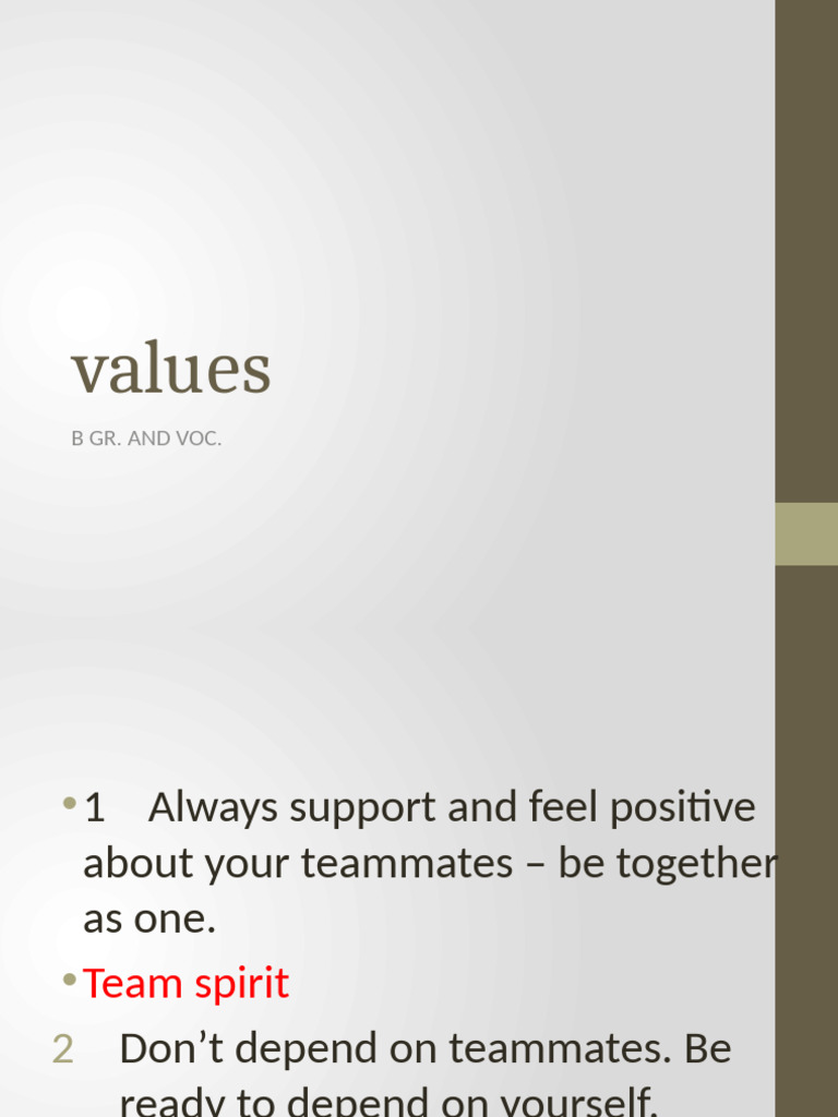 Values | PDF