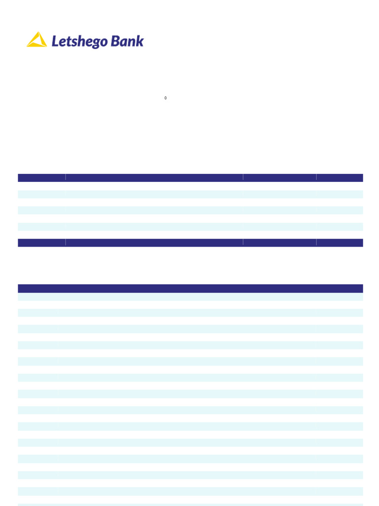 Letshego Bank Statement 1 | PDF | Debit Card | Credit Card