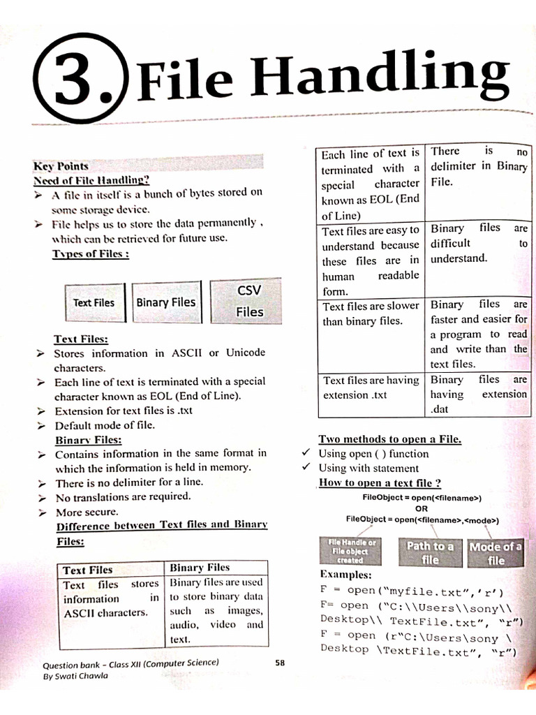 Data File Handling by Swatichawla | PDF