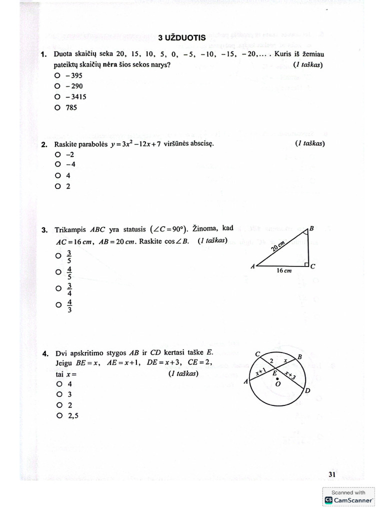 3 Bilietas 10 KL | PDF