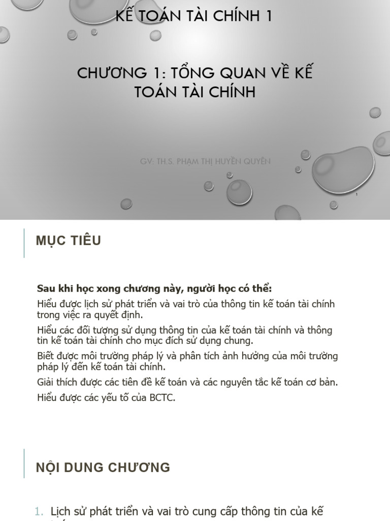 Kttc1-Chương 1 | PDF
