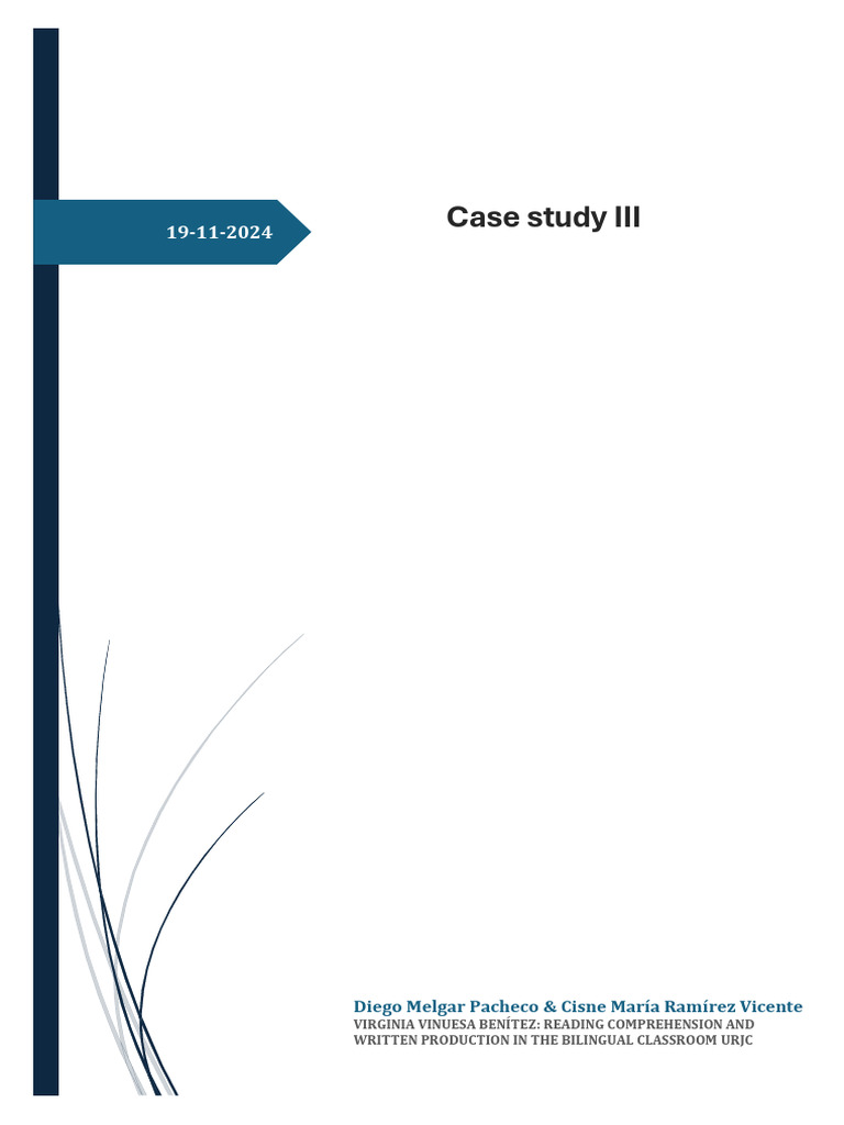 Case study | PDF | Multilingualism | Storytelling