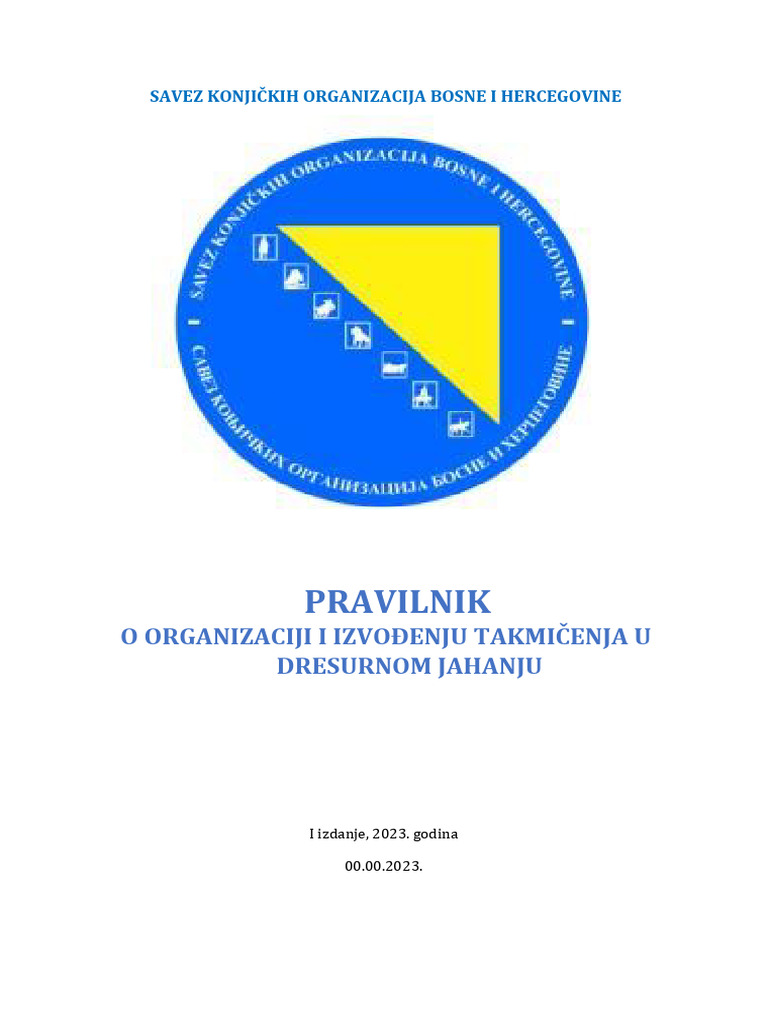 Pravilnik Dresurni 2023 SKOBIH | PDF