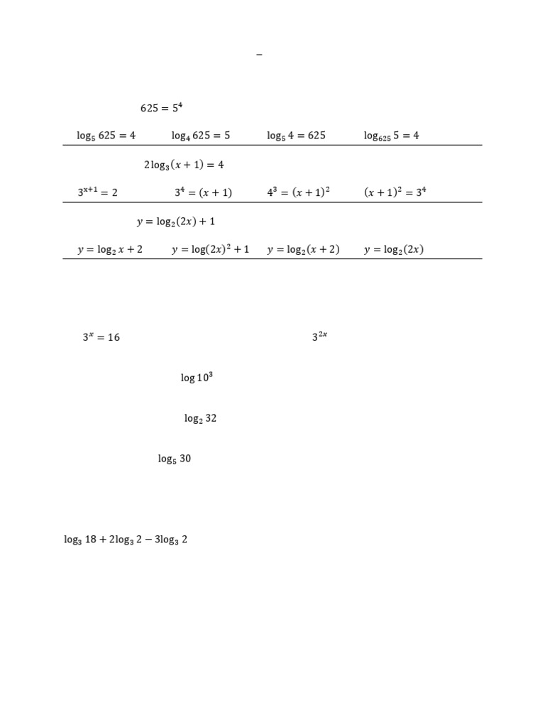 Unit 3 Practice Quiz | PDF | Logarithm | Arithmetic