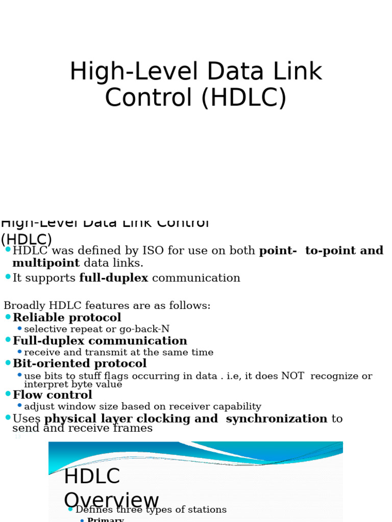 16_HDLC | PDF | Internet Protocols | Physical Layer Protocols
