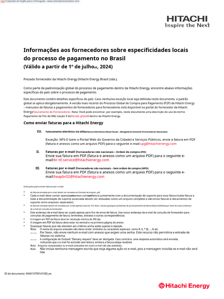 BR Brazil HE Invoice Handling V3.en - PT | PDF | Imposto sobre Valor ...