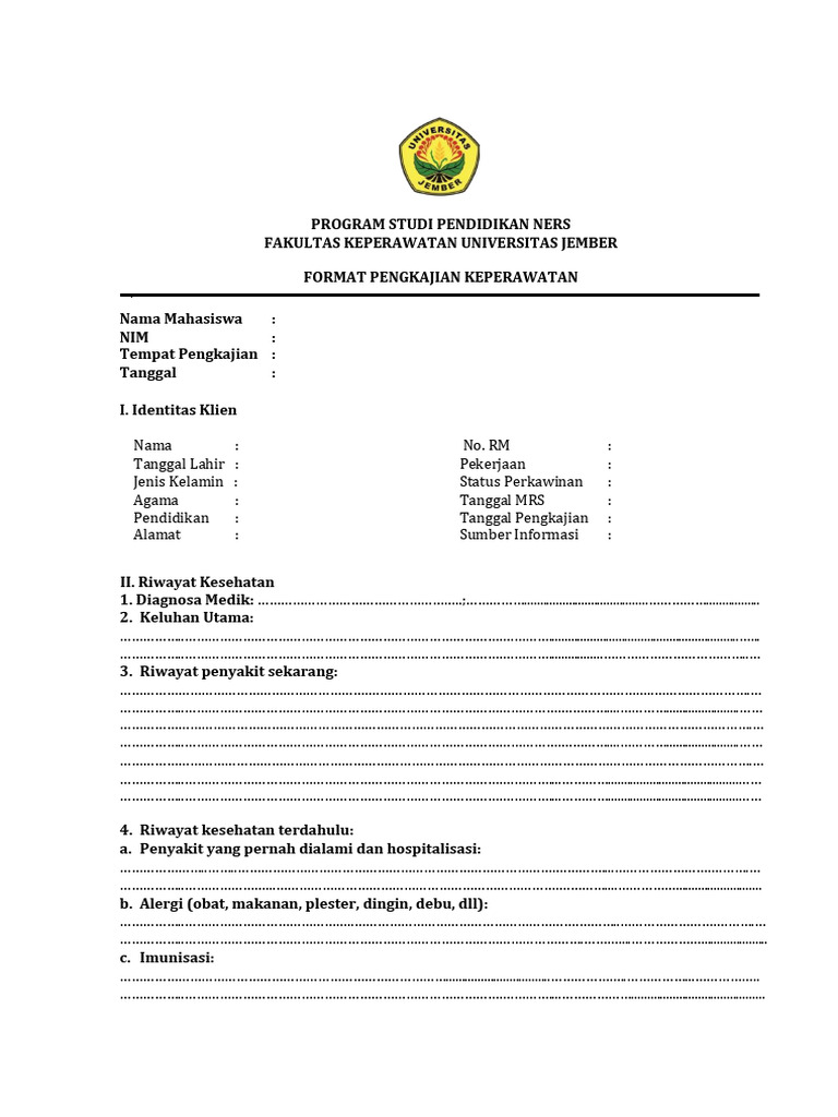 Format Askep Medikal Dan Bedah a34 | PDF