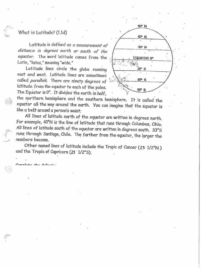 Latitude and Longitude Introduction | PDF